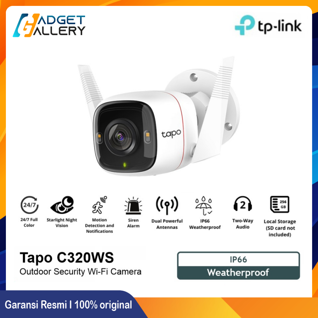 Jual TP-LINK Tapo C320WS Outdoor Security Wi-Fi Camera Tapo C320WS ...