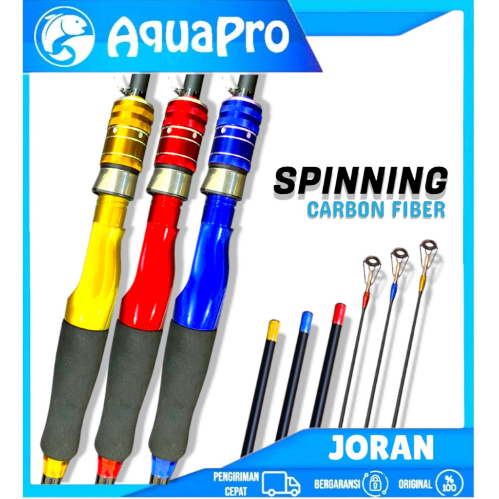 Jual Aquapro - Joran Pancing 1.5m s/d 2.1m Fishing Rod Carbon Fiber Joran Pancing Spinning ...