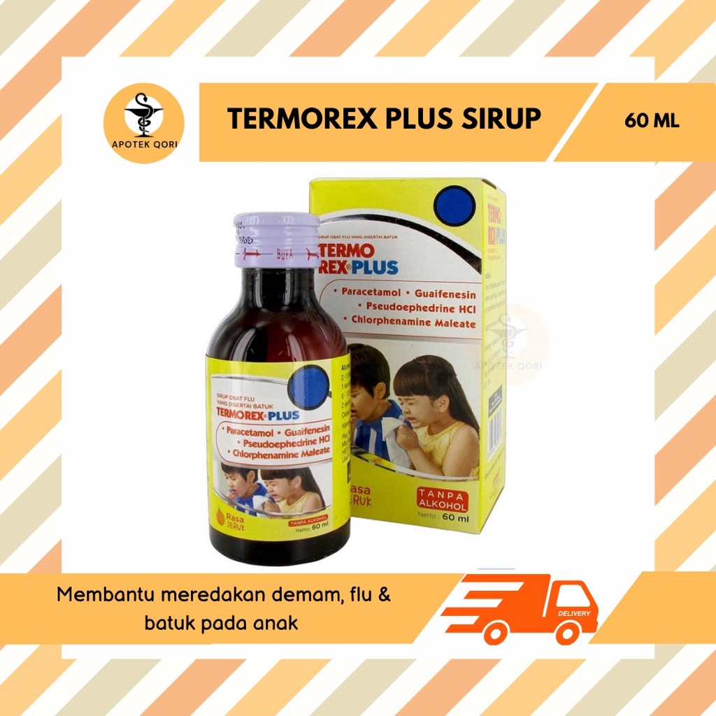 Jual TERMOREX PLUS SIRUP 60 ML/DEMAM FLU BATUK ANAK | Shopee Indonesia