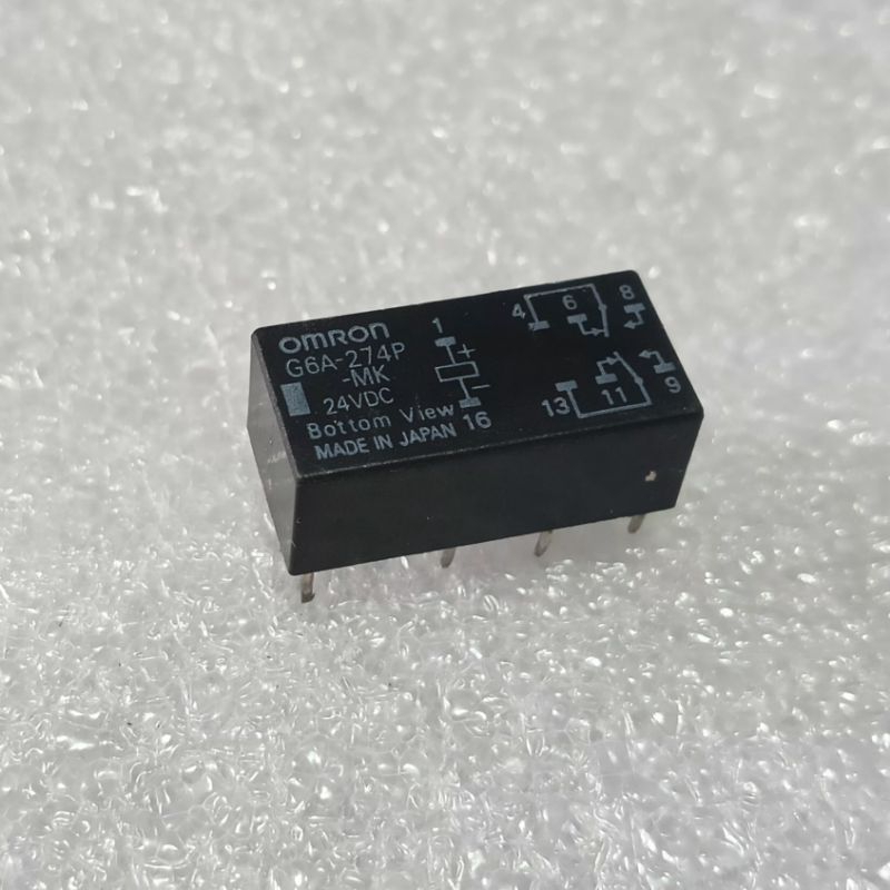 Jual Relay OMRON G6A-274P-40 24VDC DPDT Relay Omron 24V 6A Cabutan ...