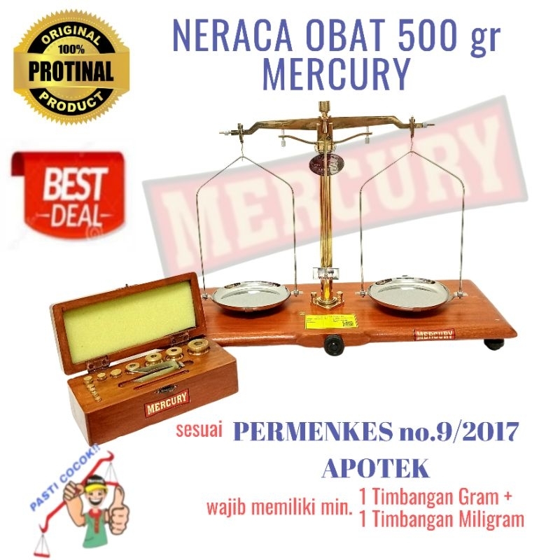 Jual Timbangan Gram 500 gr SUPER/ Neraca Obat Apotek Farmasi / Neraca ...