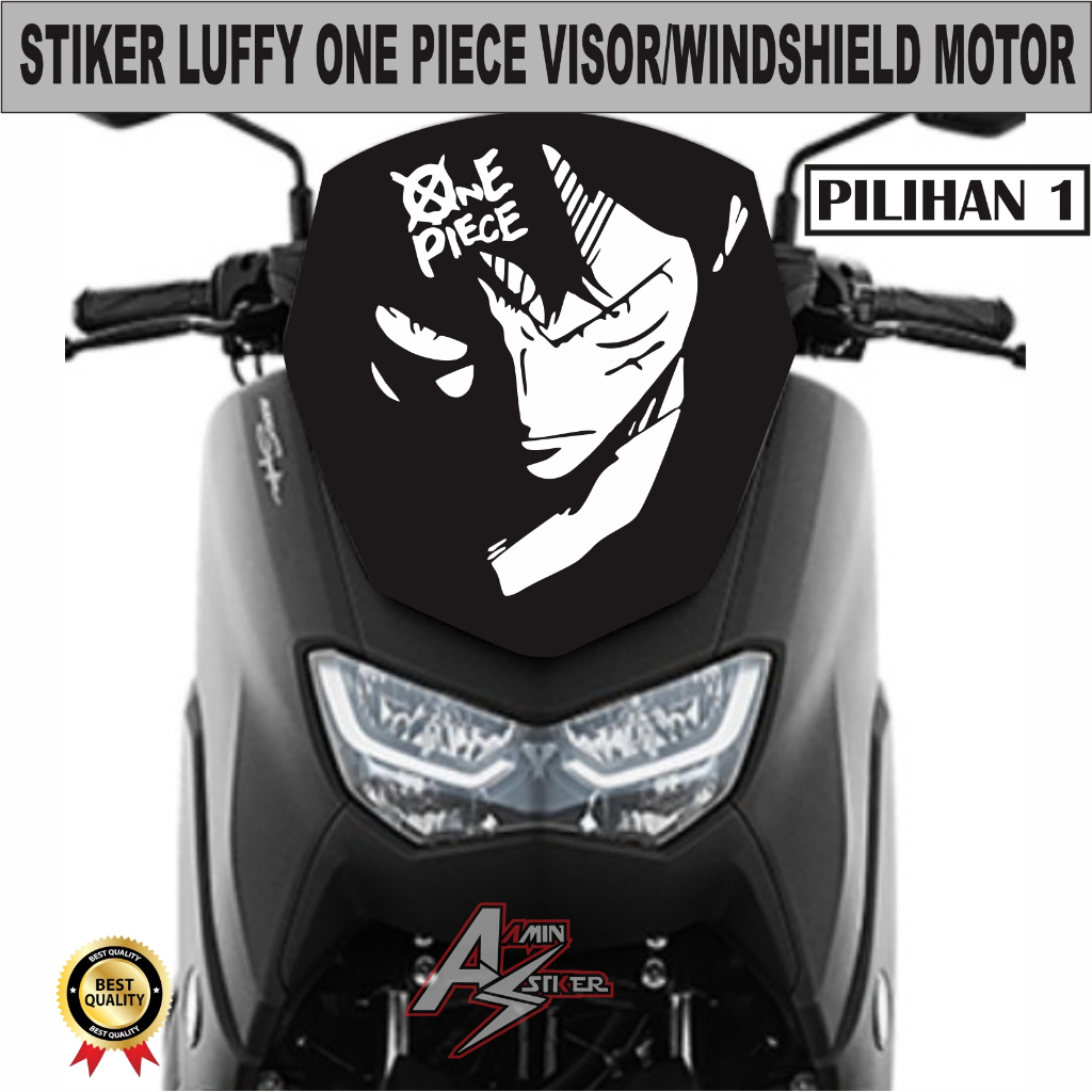 Jual Stiker One Piece Luffy Visor Atau Windshield Motor Universal ...