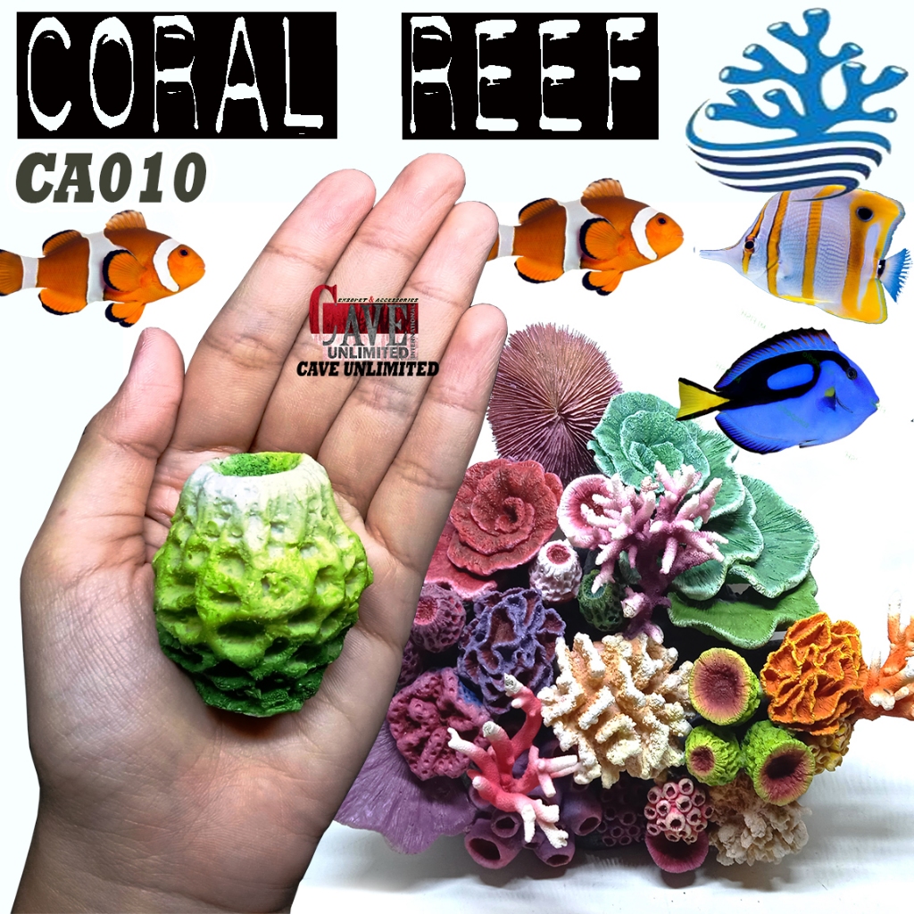 Jual CA010 TERUMBU KARANG RESIN BUATAN CORAL ARTIFICIAL ANEMON LAUT ...