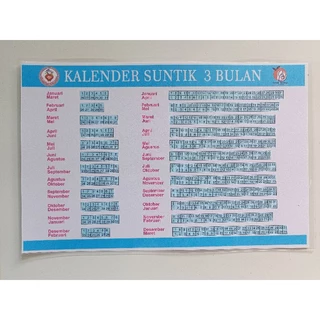 Jual Kalender KB 3 Bulan Terlengkap & Harga Terbaru Maret 2026 | Shopee ...