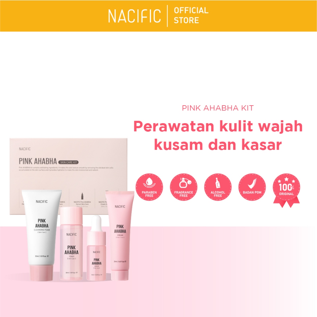 Jual [NACIFIC] Pink AHABHA Skin Care Kit | Shopee Indonesia