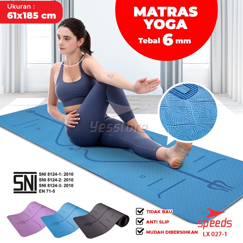 Jual SPEEDS Matras Yoga Mat Karpet Spons Aktivitas Olahraga Senam ...