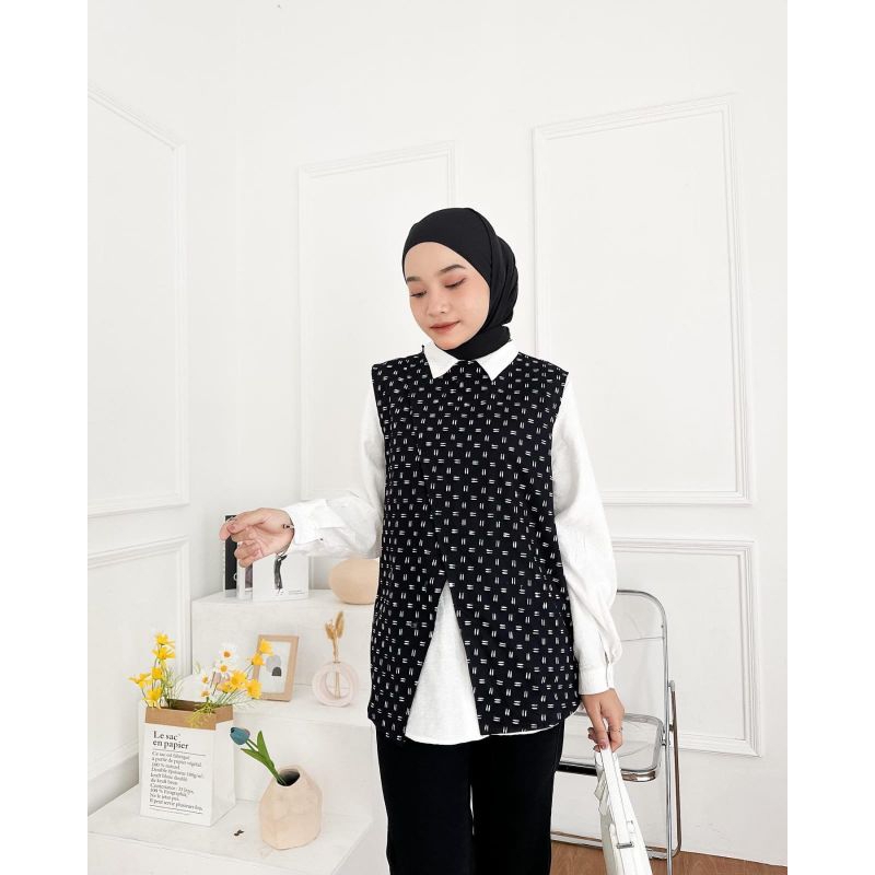 Jual VEST BATIK WANITA/VEST CASUAL WANITA/VEST SIMPLE KEKINIAN | Shopee ...