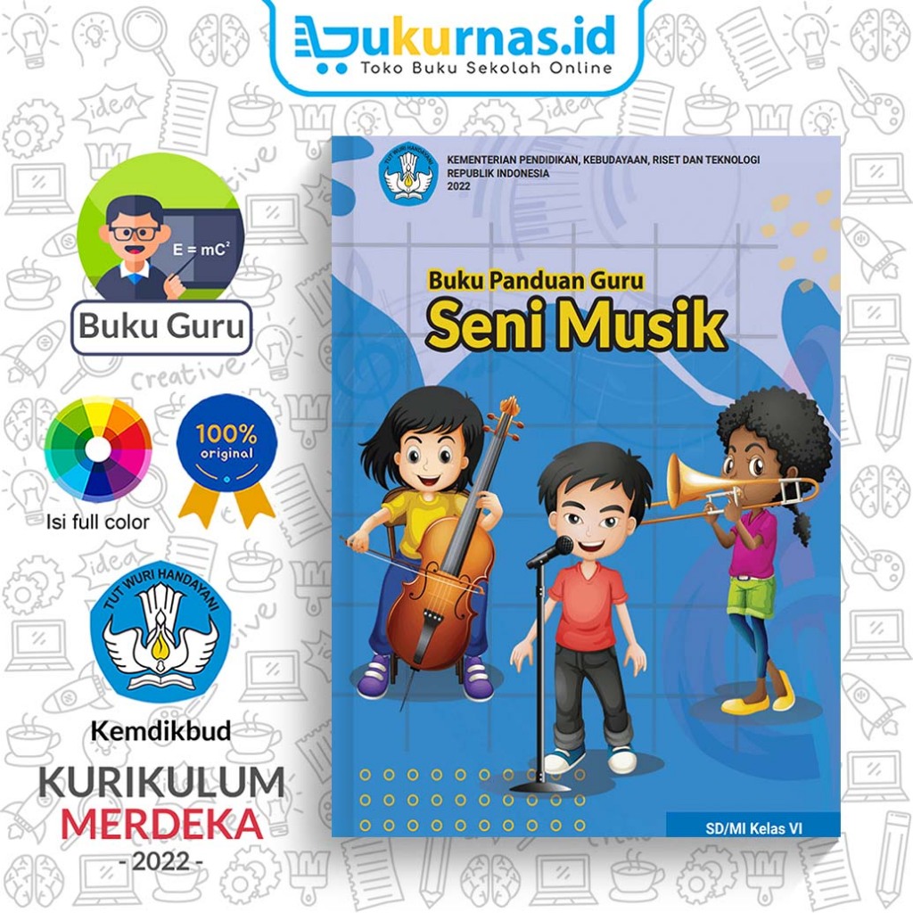 Jual Buku Panduan Guru Seni Musik SD/MI Kelas 6 Kurikulum Merdeka ...