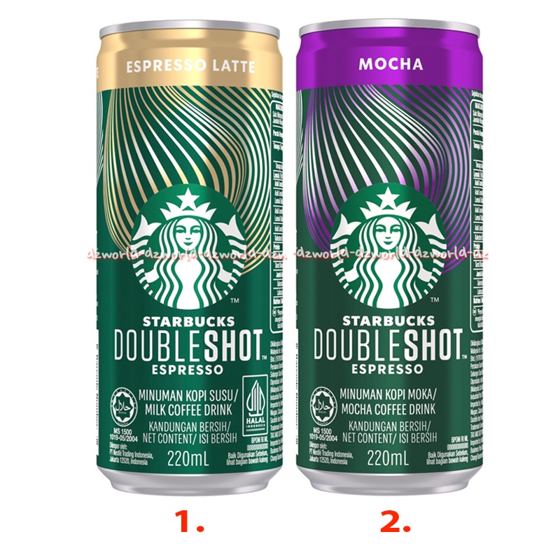 Jual Starbucks Double Shot Espresso 220ml Espresso Latte Mocha Minuman ...
