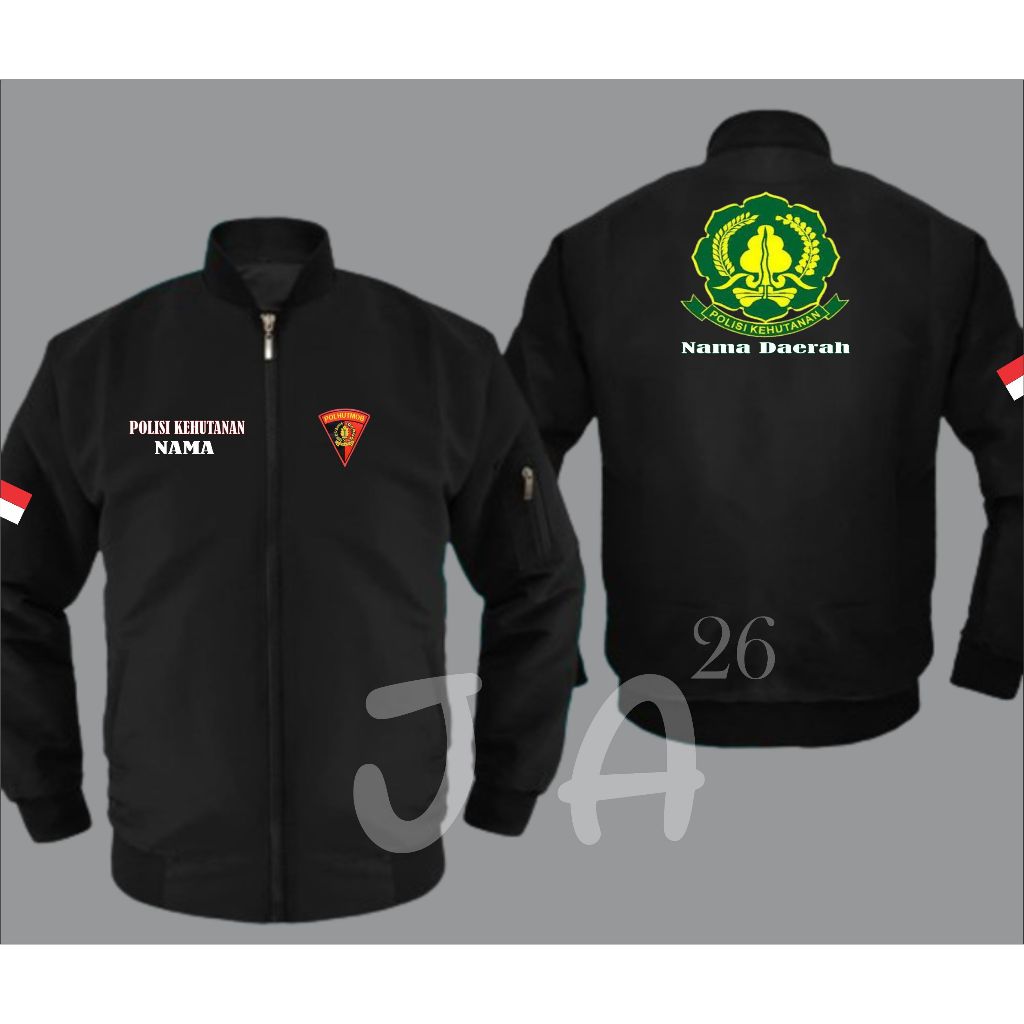 Jual Jaket Bomber Polhut | Jacket bomber Polisi Kehutanan | Shopee ...