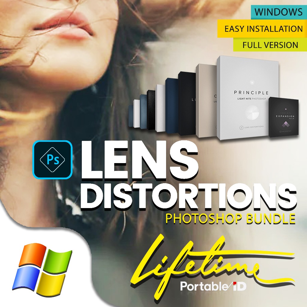 Jual Lens Distortions – Master Photoshop Bundle Effect Overlay for ...