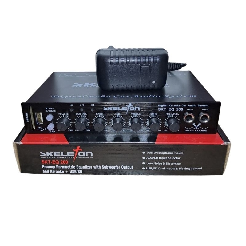 Jual Parametric Preamp Equalizer Karaoke USB SD Card Skeleton EQ200 | Shopee Indonesia