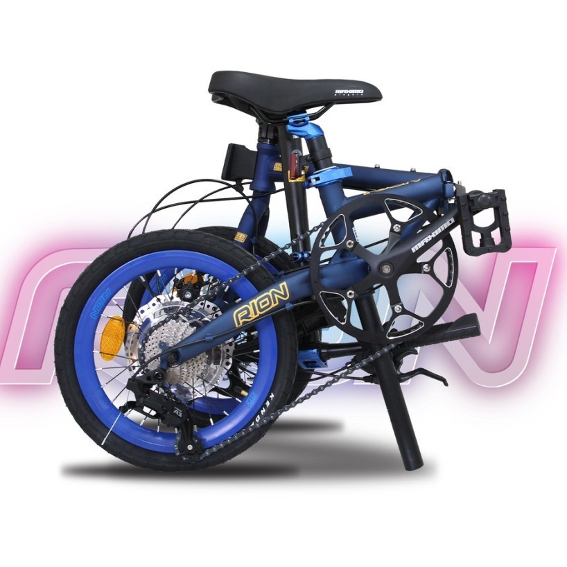 Jual Sepeda lipat 16 inch family maximo BX8 3.0 frame hiten piegare family bike high quality 8 ...