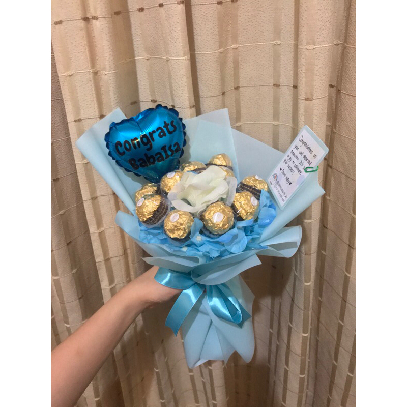 Jual balonbalonjkt - ferrerose bouquet / buket bunga ferrero / buket ...