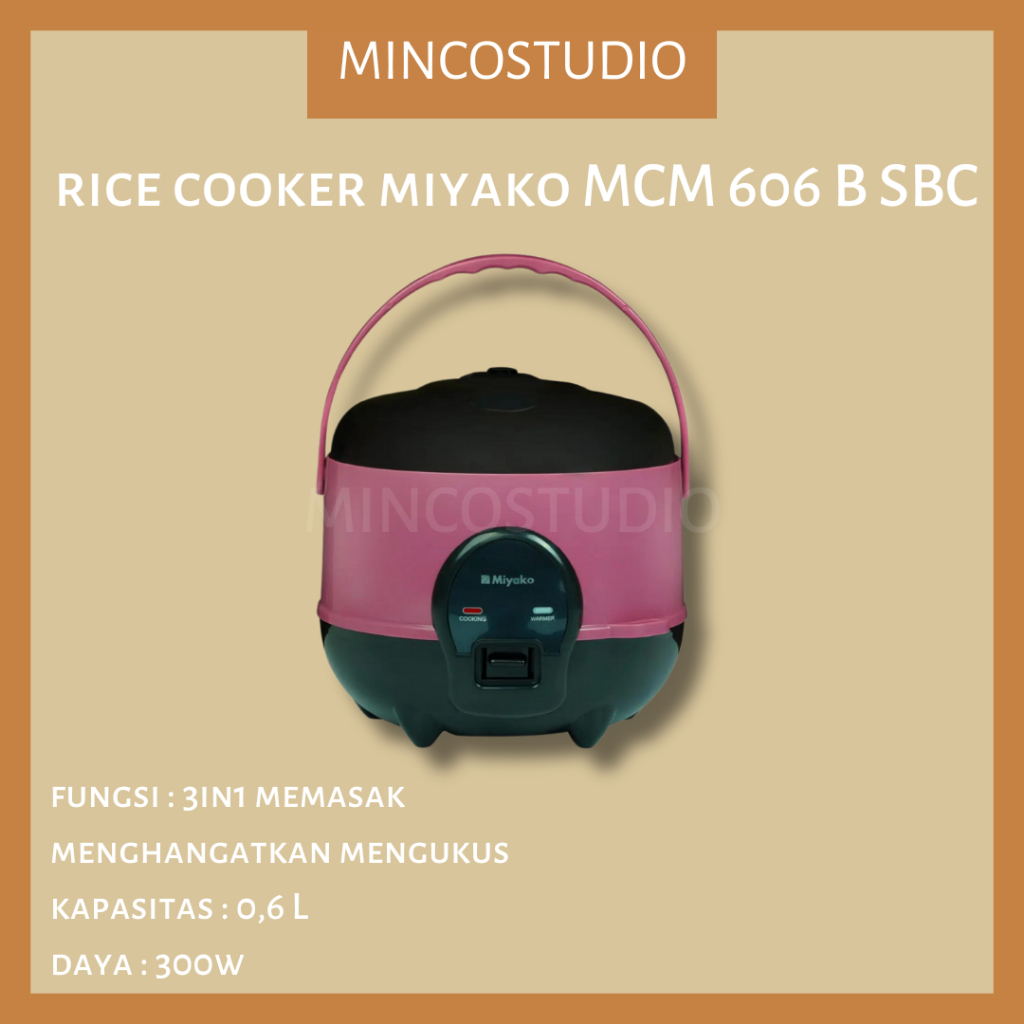 Jual MIYAKO RICE COOKER 606 B SBC / MINI RICE COOKER MIYAKO /RICE ...
