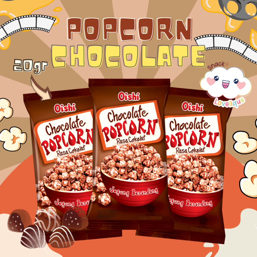 Jual Oishi Popcorn 20g All - Variant ( Chocolate / Caramel / Belgian ...
