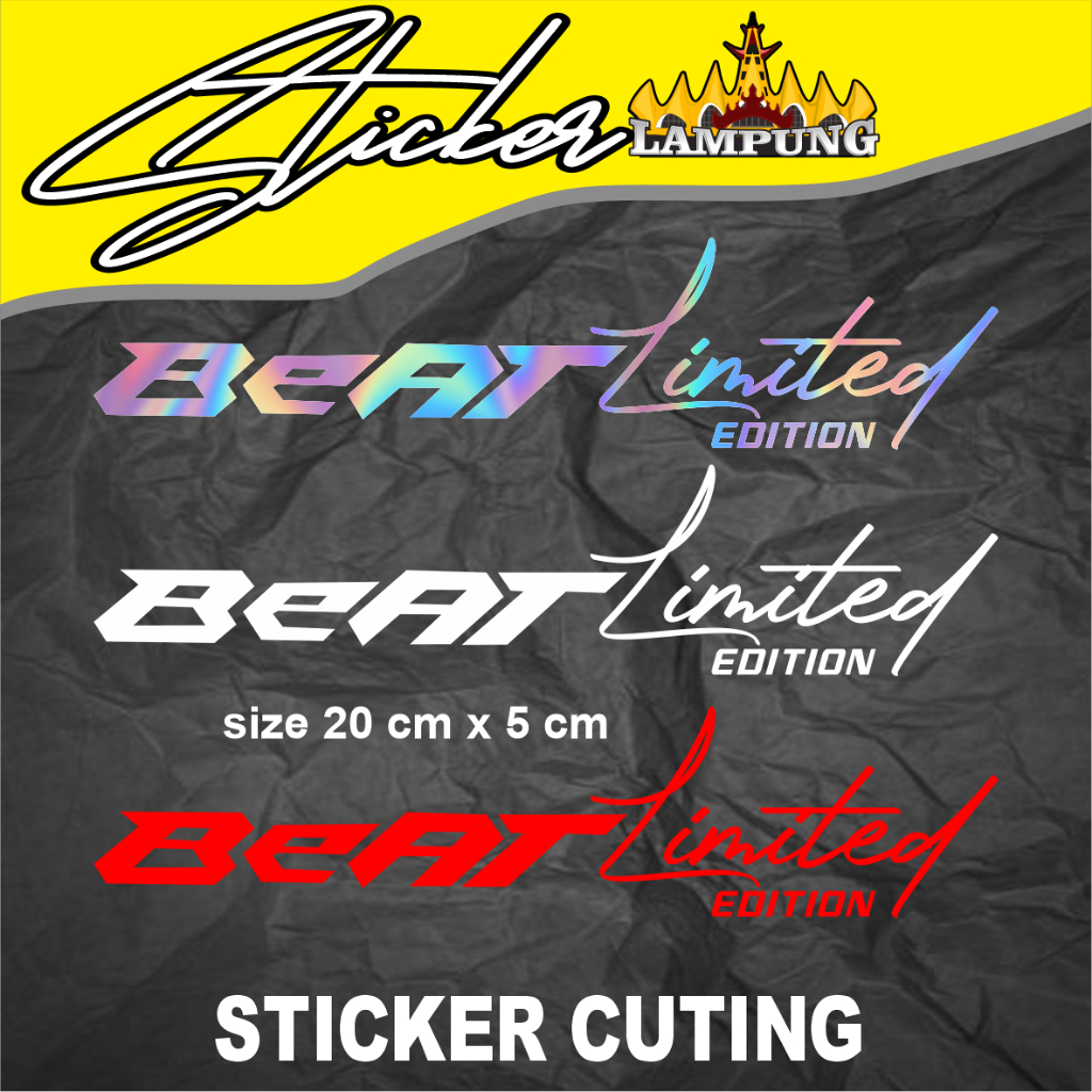 Jual STIKER BEAT LIMITED EDITION STIKER CUTING MOTOR BEAT STIKER BODY ...