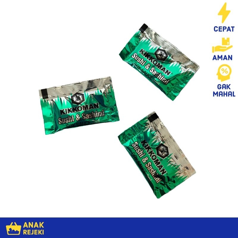 Jual Kikkoman Soy Sauce Sachet 3ml - Kecap Asin Jepang Sachet Shoyu ...