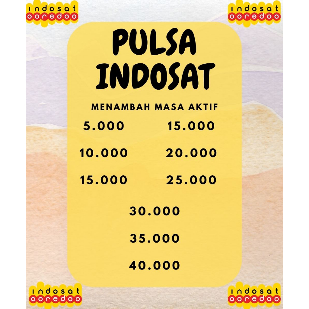 Jual Pulsa Indosat 5k 10k 15k 20k 25k Menambah Masa Aktif | Shopee ...