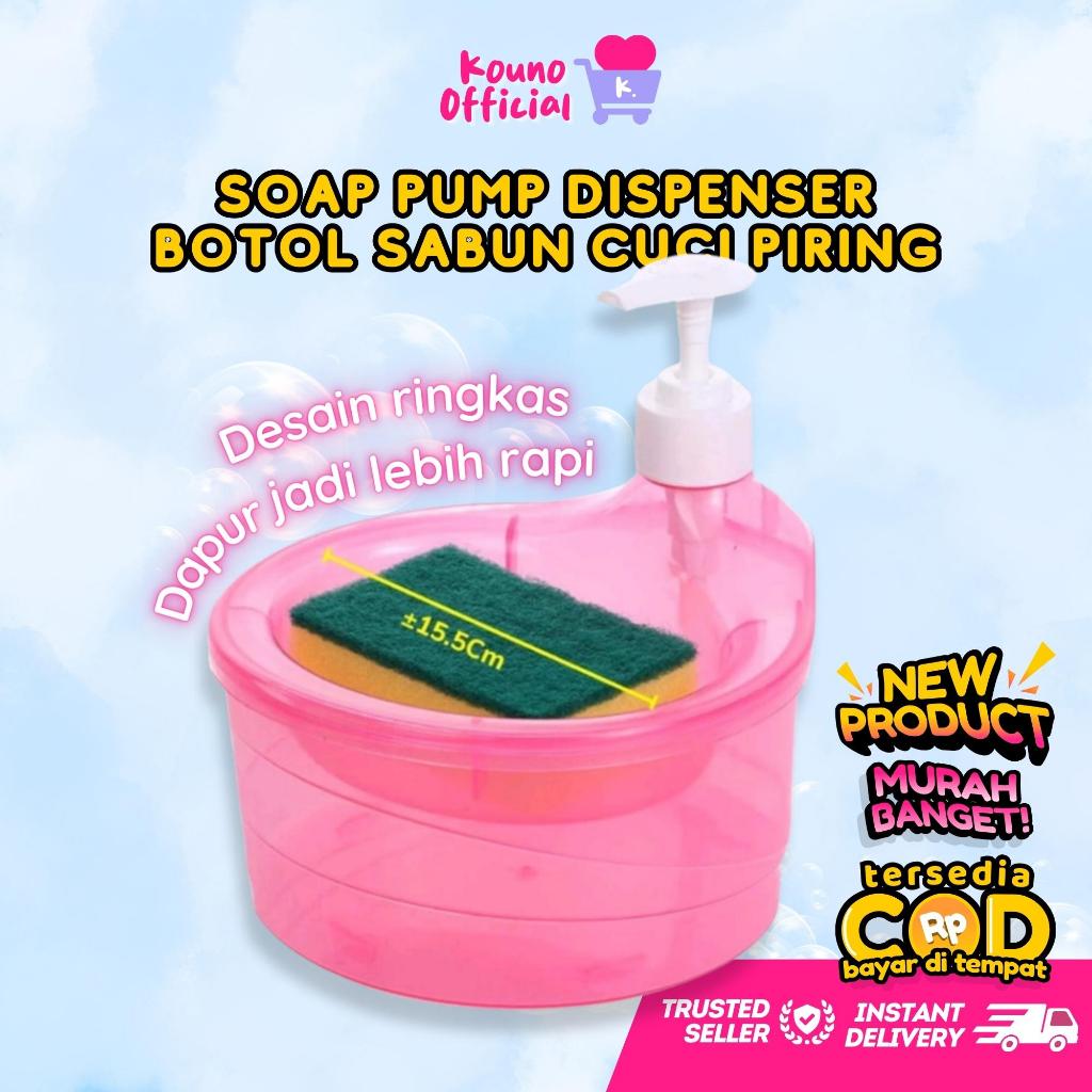 Jual Soap Pump Dispenser and Sponge Holder / Tempat Sabun Cair Cuci ...