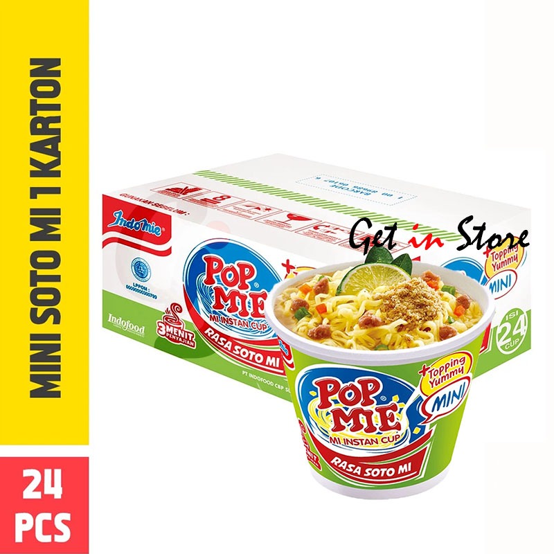 Jual Pop Mie Mini 1 Dus Rasa Soto Isi 24 Pcs | Shopee Indonesia