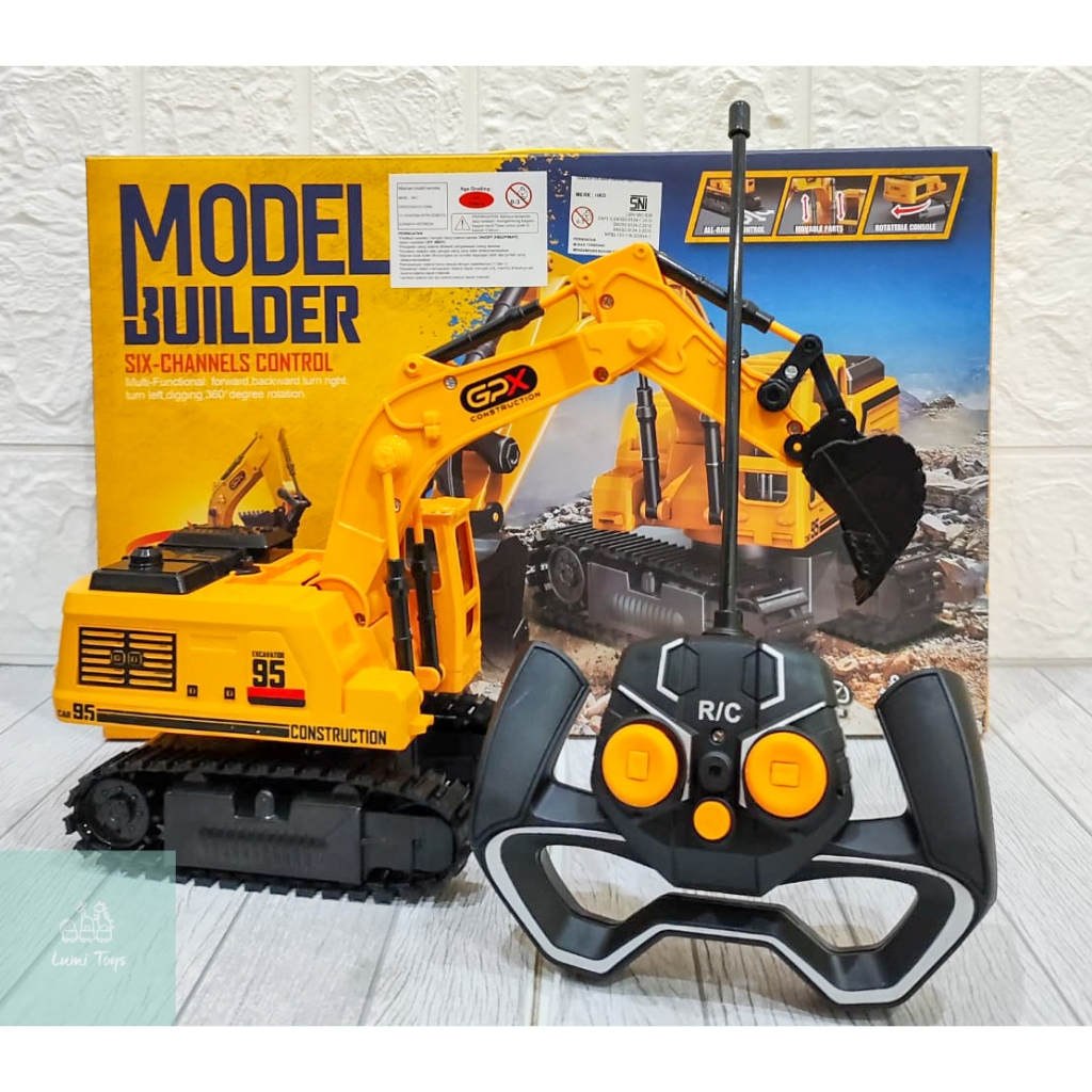 Jual Mainan Anak RC Remote Control Truk Traktor Excavator Truck 1638-1A ...