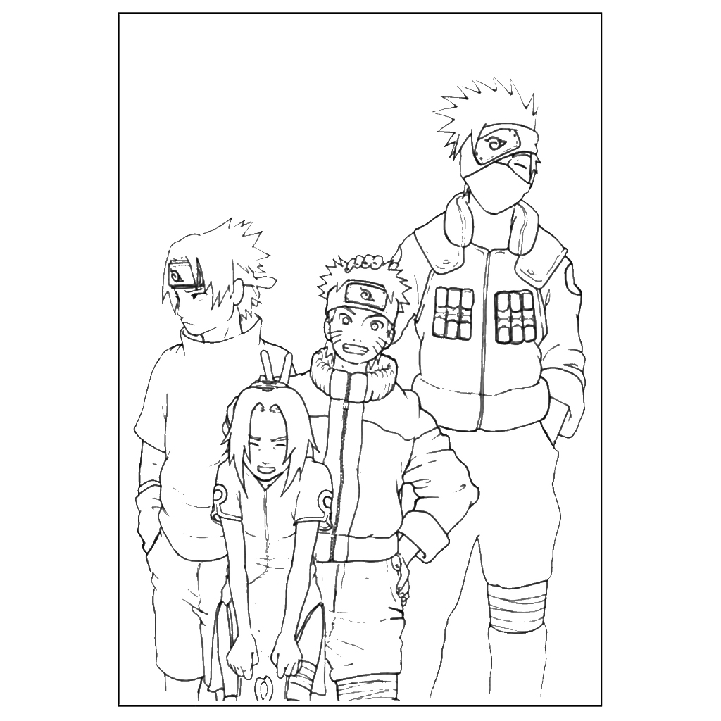 Jual Kertas Gambar Mewarnai Tema Naruto | Kertas Mewarnai | Murah ...