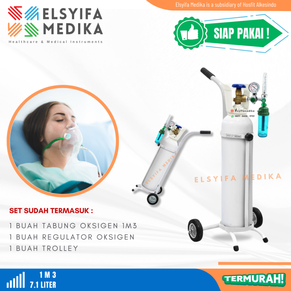 Jual 3in1 Tabung Oksigen Set 1m3 - Tabung Oksigen Lengkap 1m3 | Shopee ...