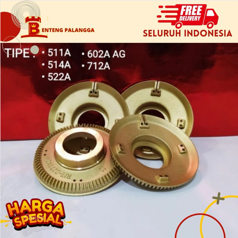 Jual Burner Kuningan Kompor Gas Rinnai RI511A RI514A RI522A RI522AT ...