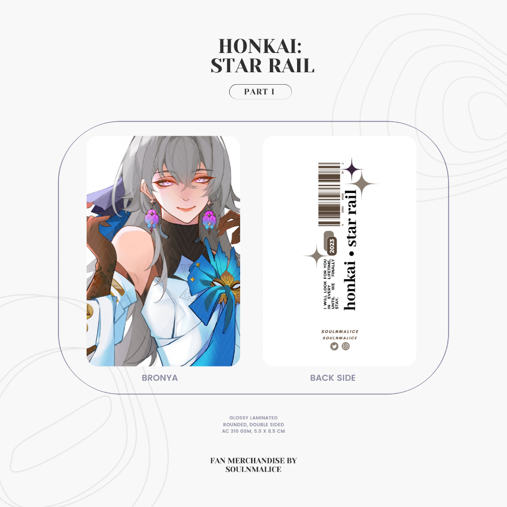 Jual [soulnmalice] Honkai Star Rail HSR Photocard Blade Jingyuan ...