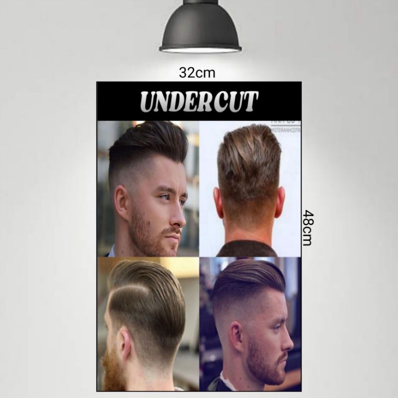 Jual POSTER MODEL POTONG RAMBUT 4 MODEL TERBARU ART PAPER A3PLUS ...