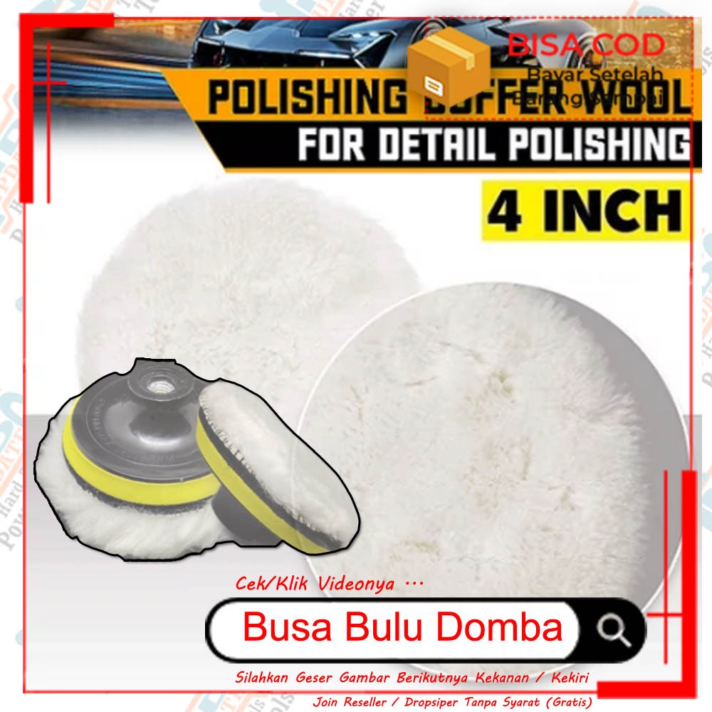 Jual Mata Gerinda/Bor Poles Wool Wol Bulu Pad Body Mobil/Motor Domba ...