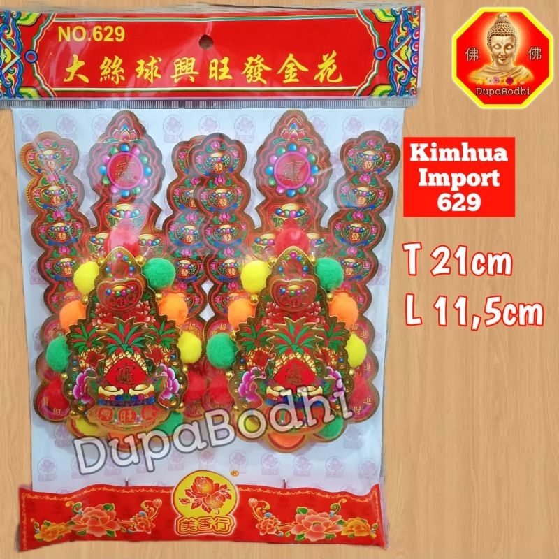 Jual kimhua import / kimfa / kim hua sembahyang / hiasan altar puja ...