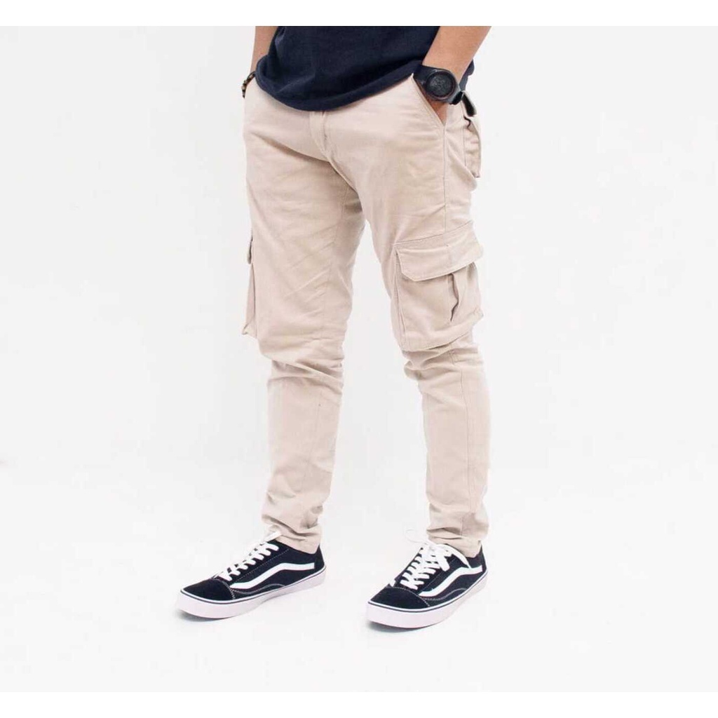 Jual Celana Cargo Panjang Pria Original Jumbo Slimfit Army Laki Laki | Shopee Indonesia