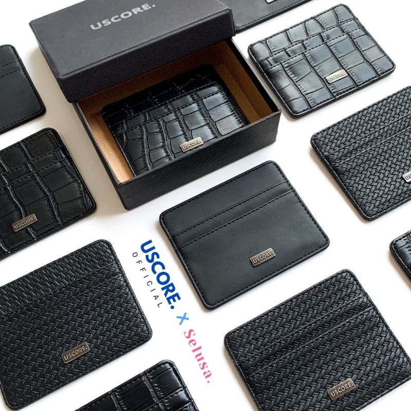 Jual SELUSA X USCORE Cleft Cardholder for Man (Free Exclusive Box ...