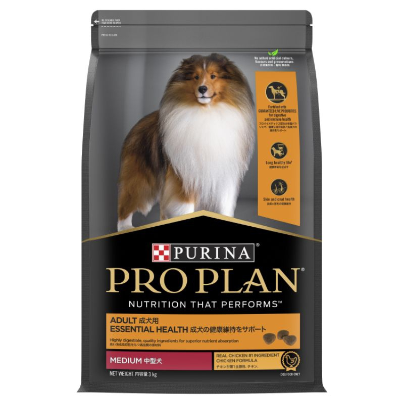 Jual Dog food proplan medium adult /pro plan adult medium - chicken ...