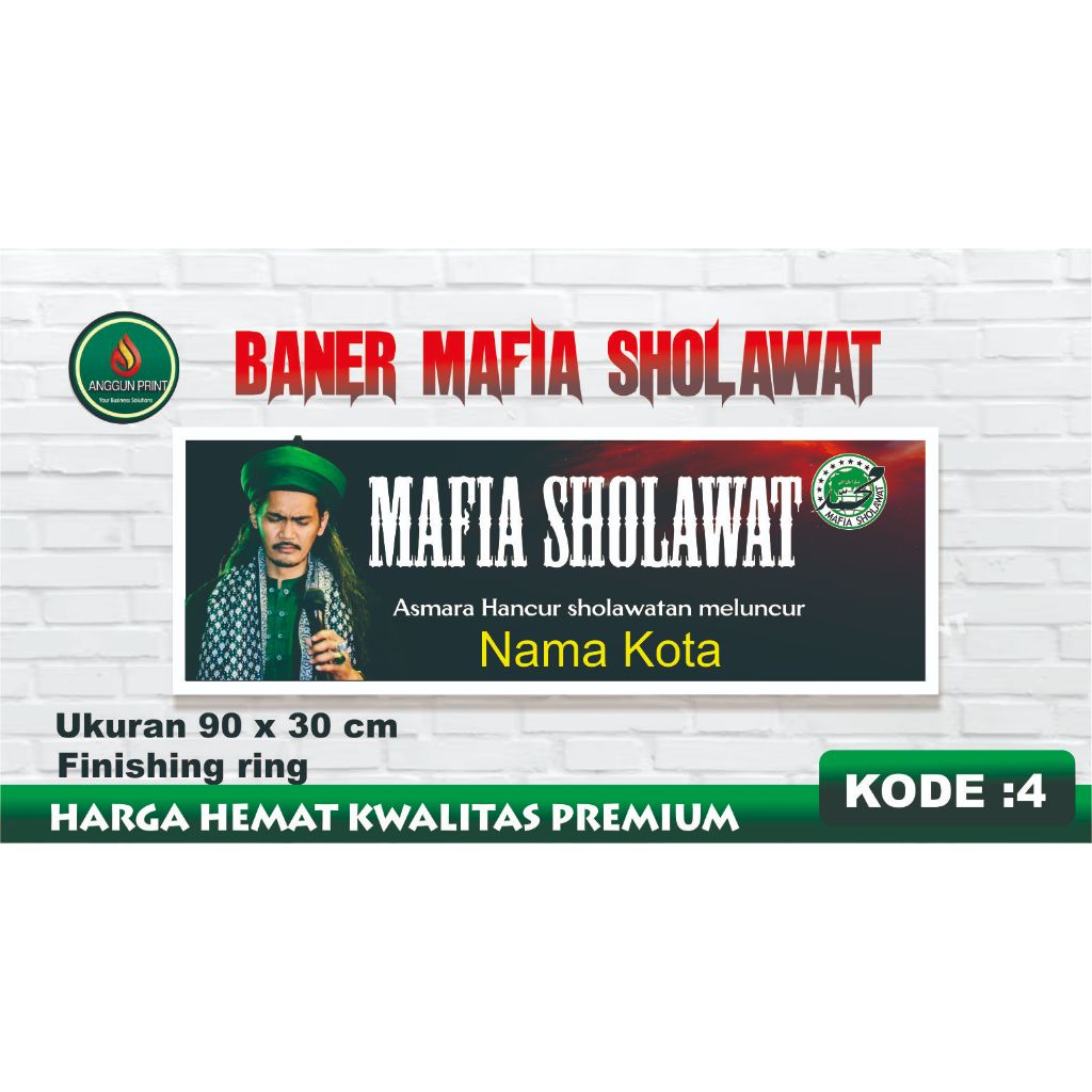 Jual spanduk majlis mafia sholawat,gus ali gondrong | Shopee Indonesia