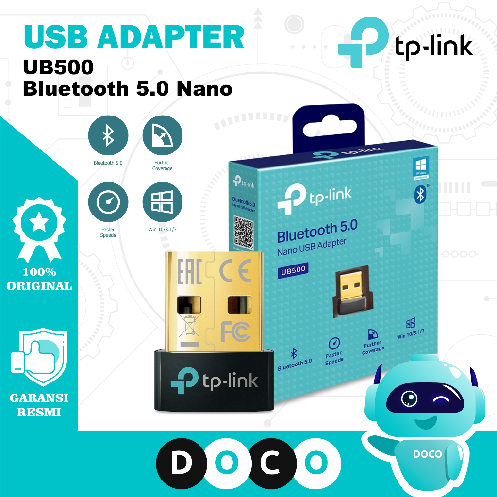 Jual TP-LINK USB Adapter UB500 Bluetooth 5.0 Nano Dongle Adaptor Wireless Mini Receiver | Shopee ...