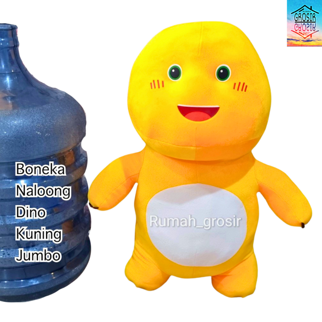 Jual (Rumah Grosir) Boneka Nailoong Nalong Naloong Dino Kuning Plush ...