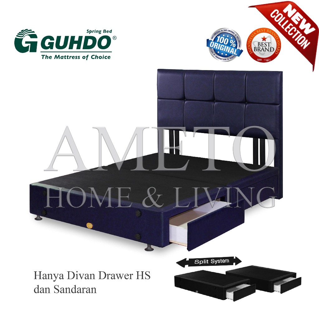 Jual Divan dan Sandaran 160x200 Drawer Laci HB Caserta (TANPA KASUR) Guhdo Springbed | Shopee ...