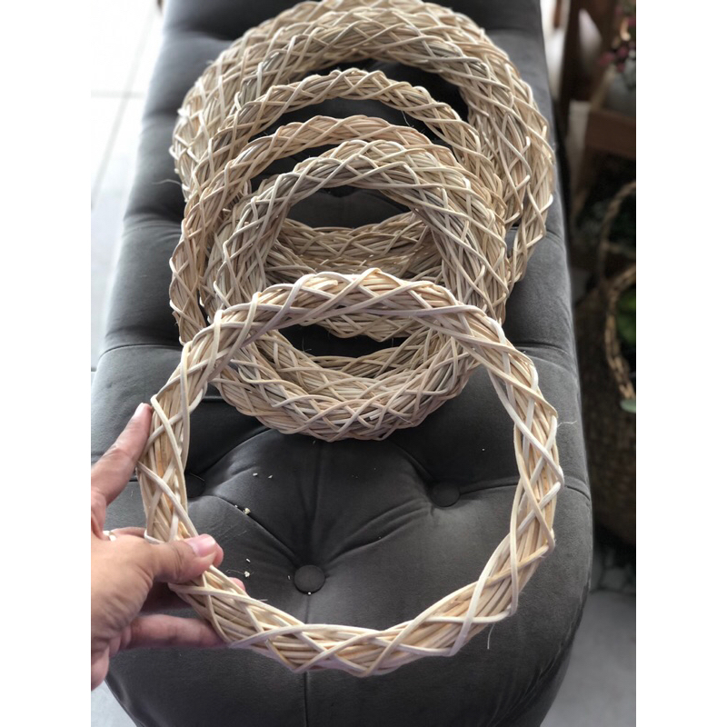 Jual Ring bulat rotan dekorasi hiasan gantung mahar rustic Hiasan ...