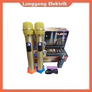Jual Microphone Profesional Wireless Mic Double FLECO M-12 mic harga ...