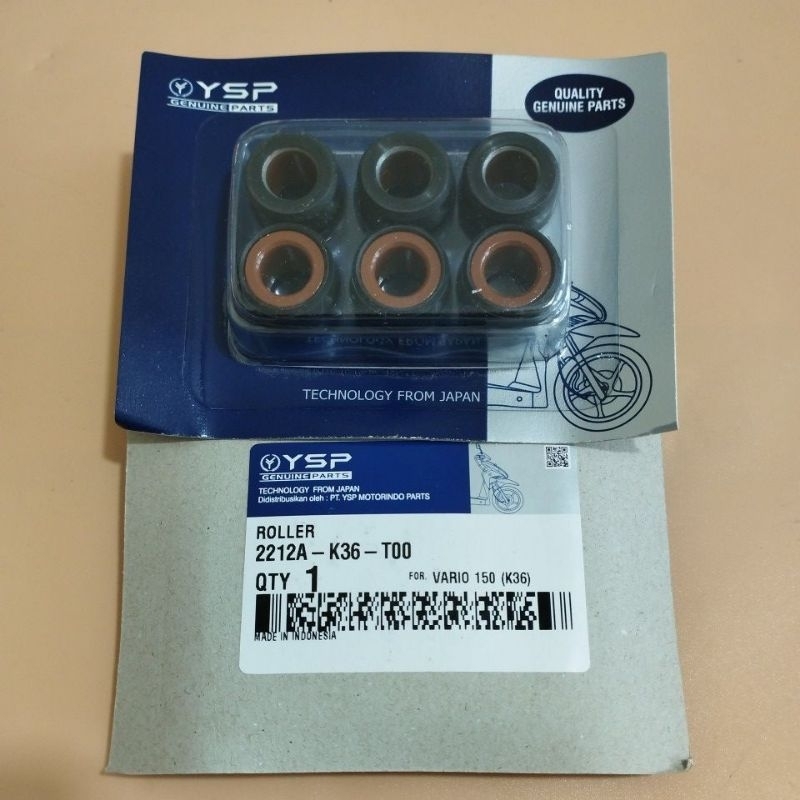 Jual YSP ROLLER STANDAR SET VARIO 150 (K36) /ROLER OEM SET | Shopee ...