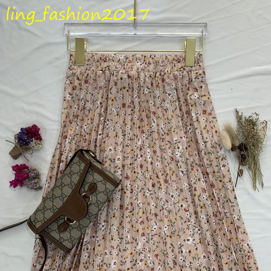 Jual ROK PLISKET WANITA KOREAN STYLE/ROK PLISKET PAYUNG MOTIF BUNGA ...