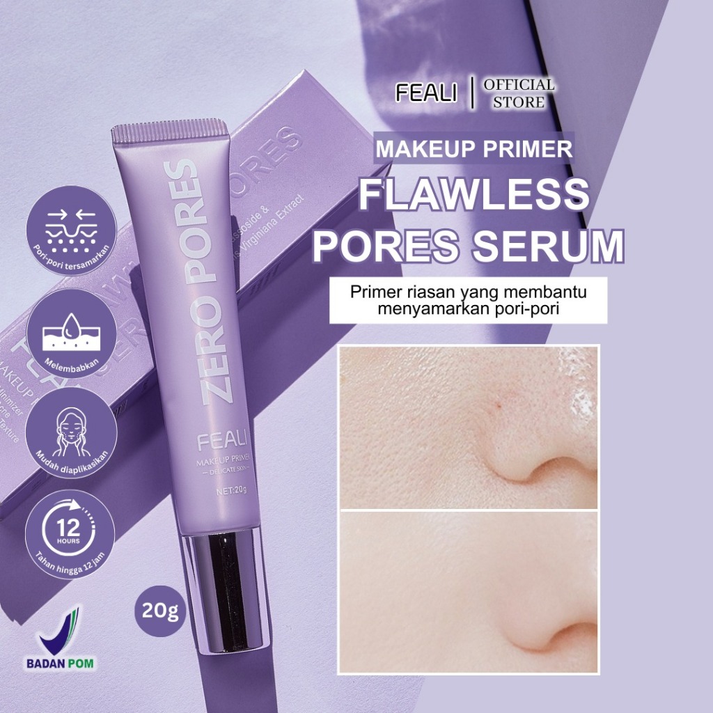 Jual FEALI Make Up Primer Flawless Pores Serum - Zero Pores 20gr | Base ...