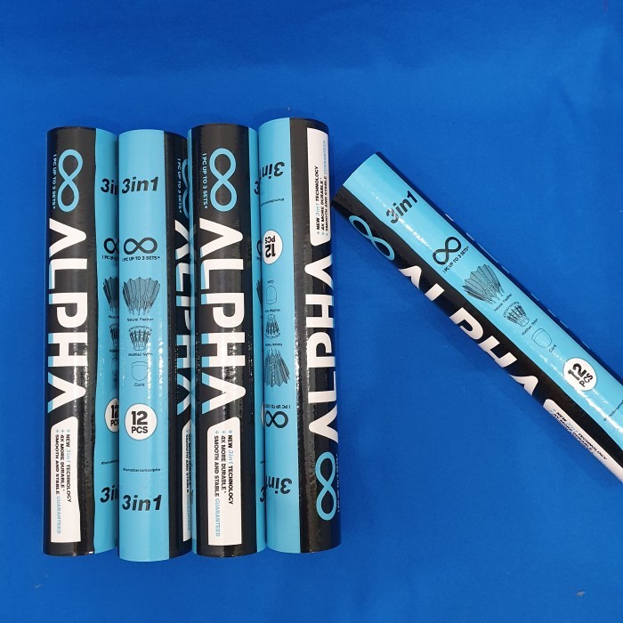 Jual Shuttlecock ALPHA NEW 3 in 1 ALPHA Blue | Shopee Indonesia