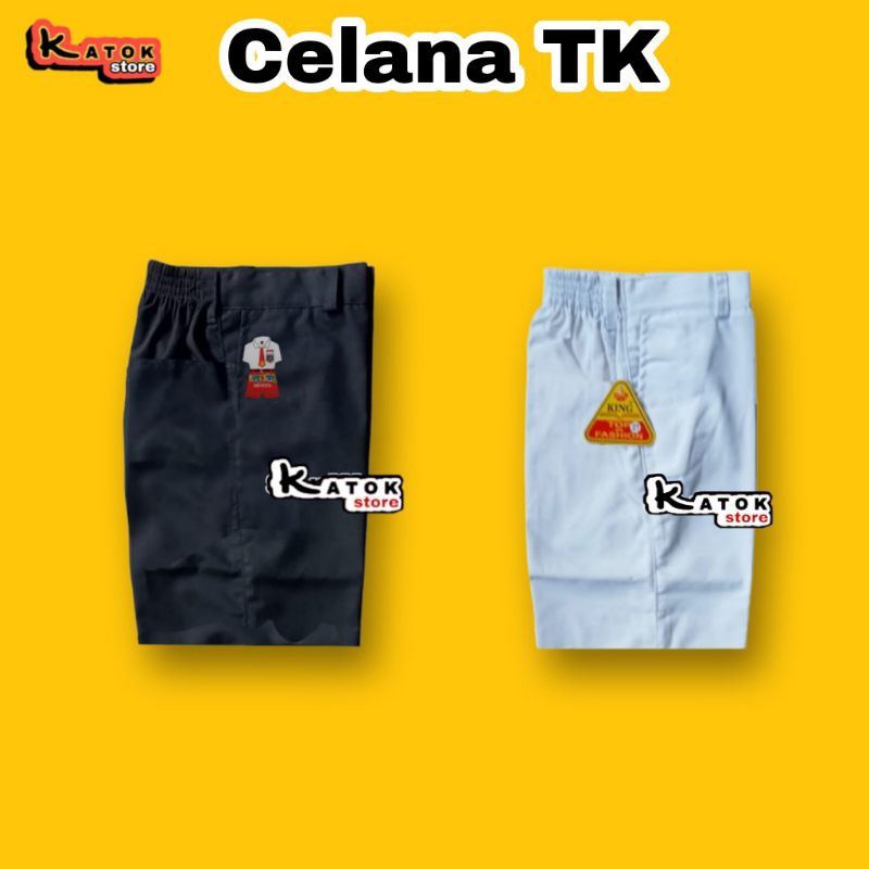 Jual Celana Pendek Sekolah Anak TK PAUD Warna Putih Hitam | Shopee Indonesia
