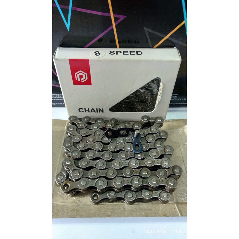 Jual CHAIN / RANTAI SEPEDA MERK POLYGON 8 Speed 112L | Shopee Indonesia