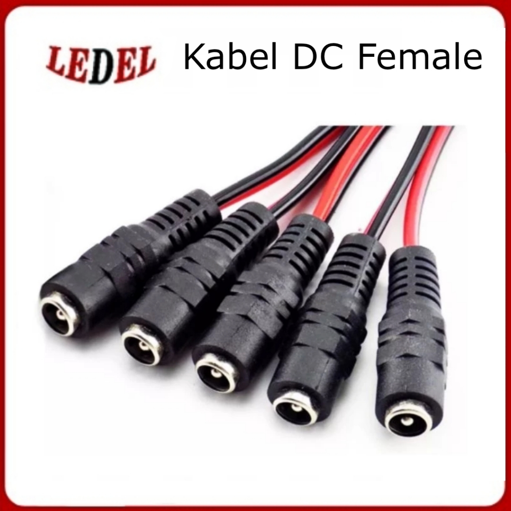 Jual kabel jack dc female 5,5 x 2,5 atau 5,5 x 2,1 mm | Shopee Indonesia