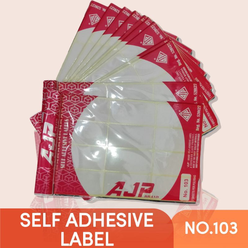 Jual Label Nama Tempel ukuran no 103 Label Undangan 32 x 64 mm | Shopee ...